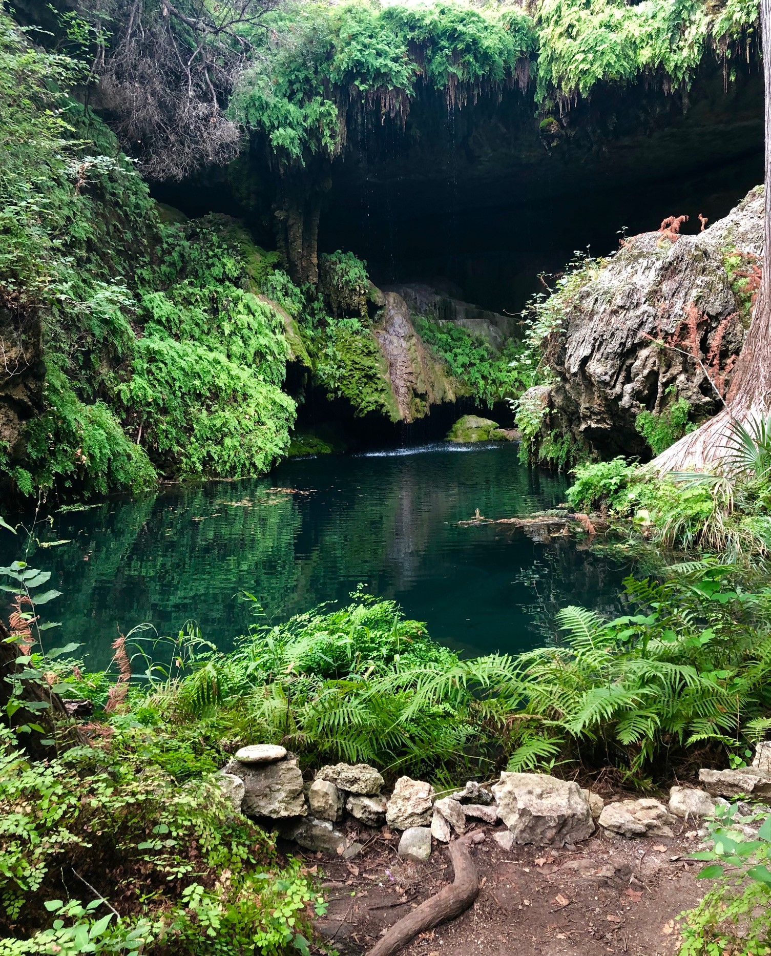 Where in central Texas might one find karstic waterfalls such as these ...